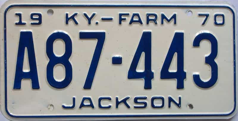 1970 Kentucky (Farm) (#8551) for sale - The Tag Dr. Store