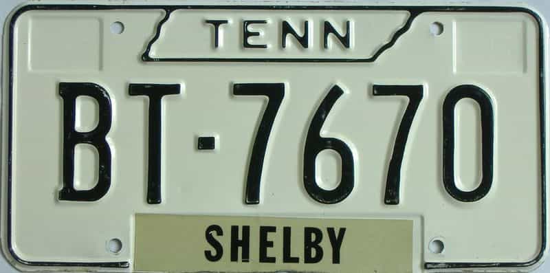 1966 Tennessee (Single) (#8980) for sale - The Tag Dr. Store