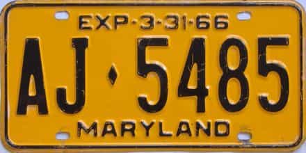 1966 Vintage License Plates for Sale - The Tag Dr. Store