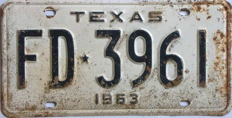 1963 Texas (Single) (#9911) for sale - The Tag Dr. Store