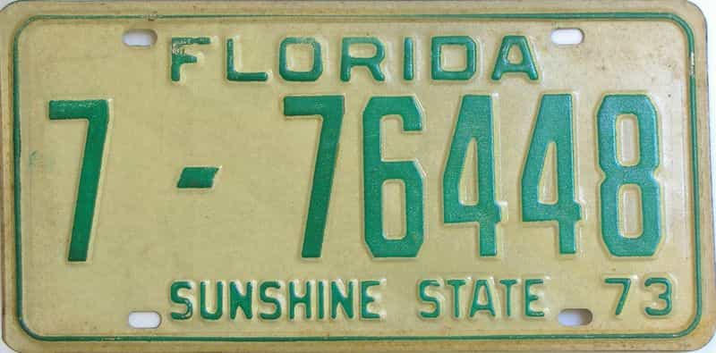 1973 Florida (#9956) for sale - The Tag Dr. Store