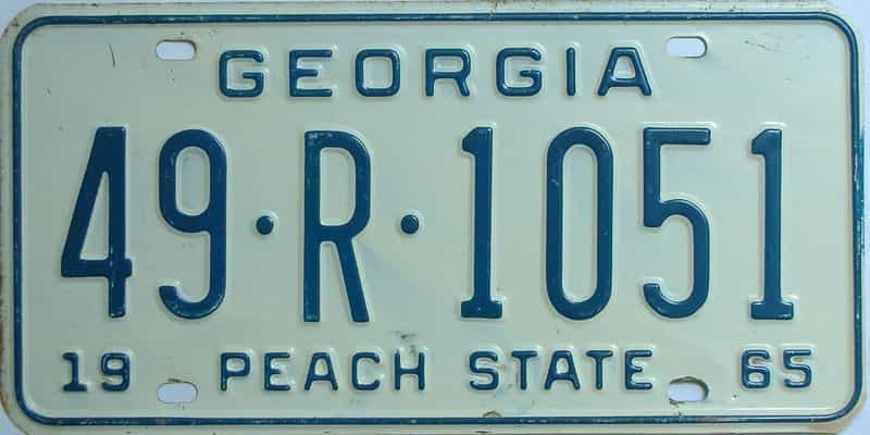 YOM 1965 Georgia (Grady) (Truck) (#9960) for sale - The Tag Dr. Store