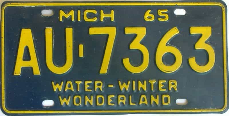 1965 Michigan (Single) (#9992) for sale - The Tag Dr. Store