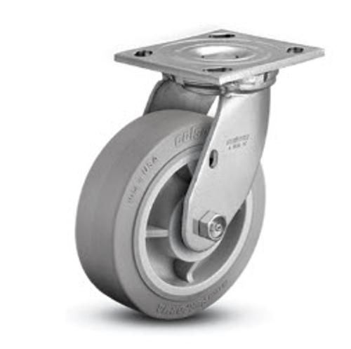 8 in Colson 4 Series Swivel Top Plate SS Roller Bearing Caster w/ Round ...