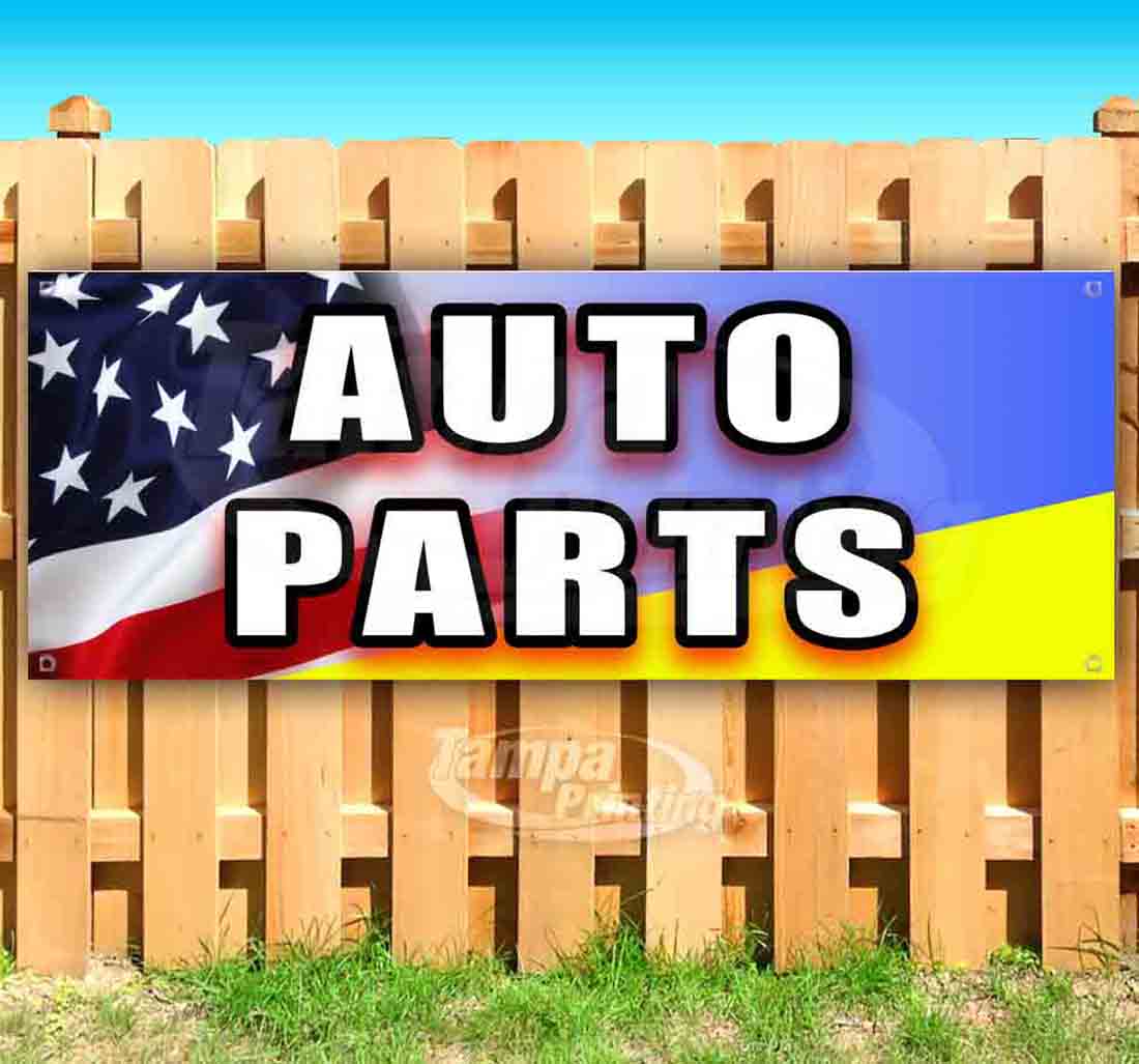 Auto Parts 13 oz Vinyl Banner With Metal Grommets - Walmart.com