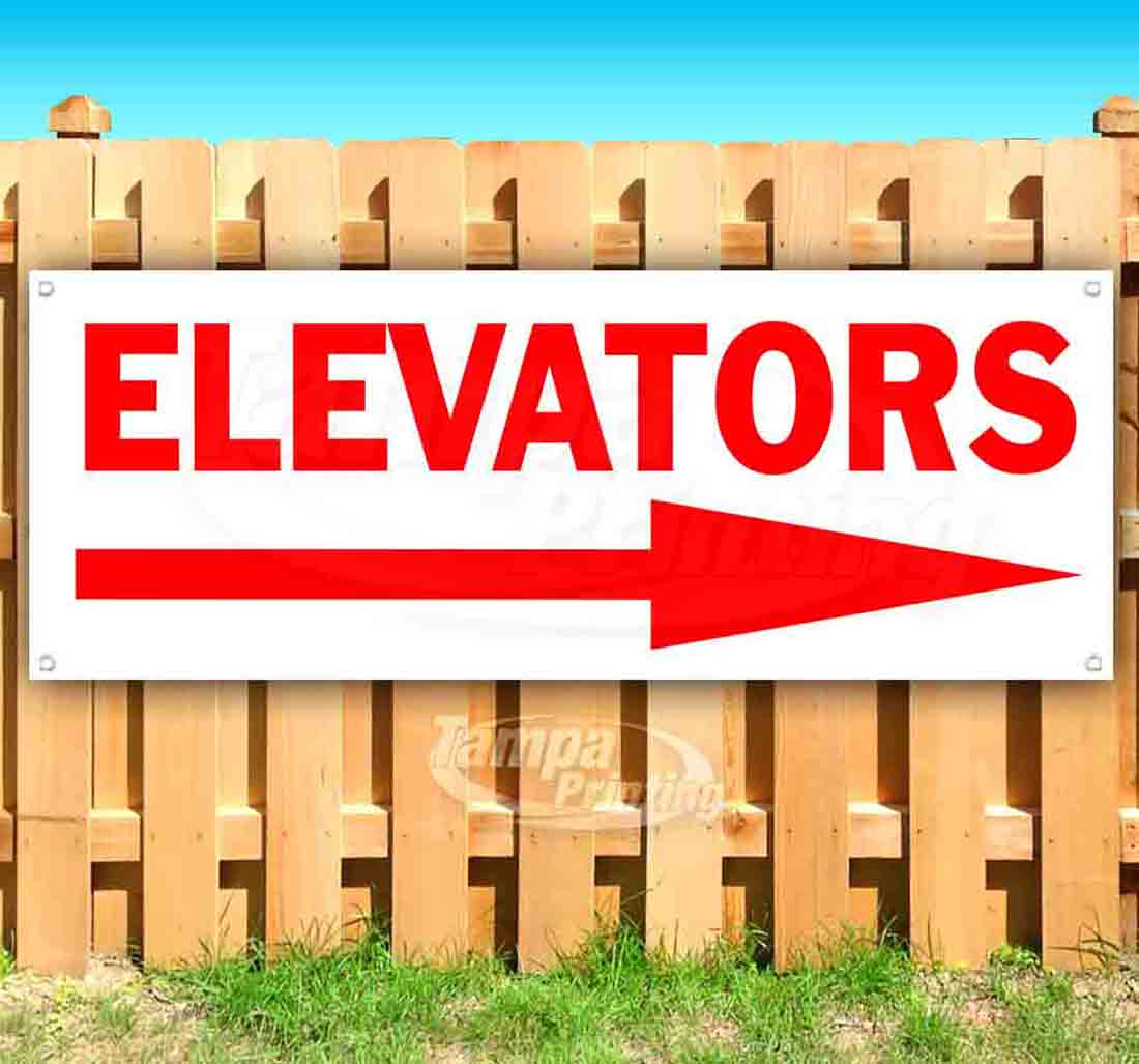 Elevators 13 oz Vinyl Banner With Metal Grommets - Walmart.com