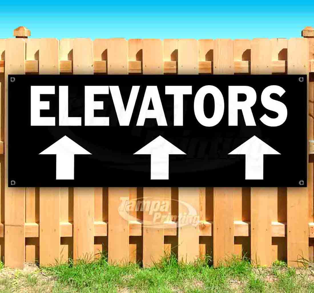 Elevators 13 oz Vinyl Banner With Metal Grommets - Walmart.com