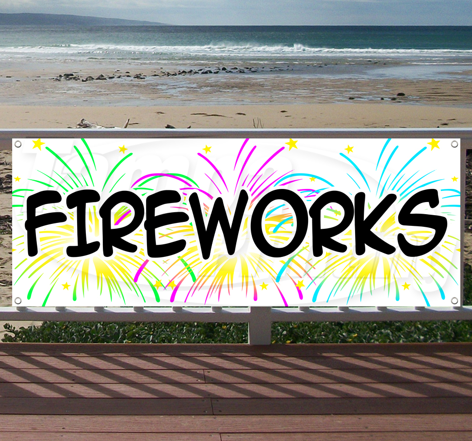 Fireworks 13 oz Vinyl Banner With Metal Grommets - Walmart.com