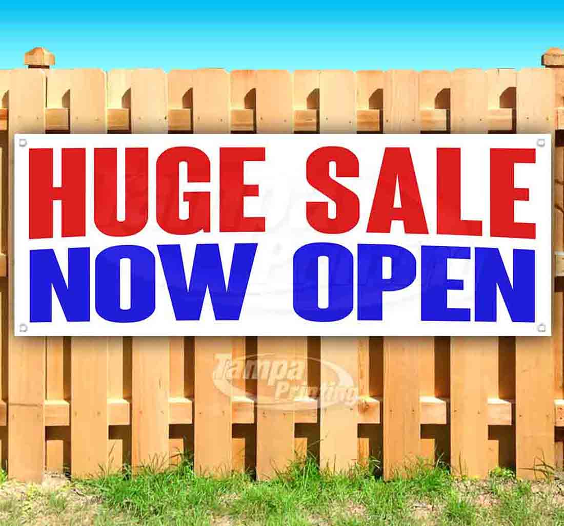 Huge Sale Now Open 13 oz Vinyl Banner With Metal Grommets - Walmart.com