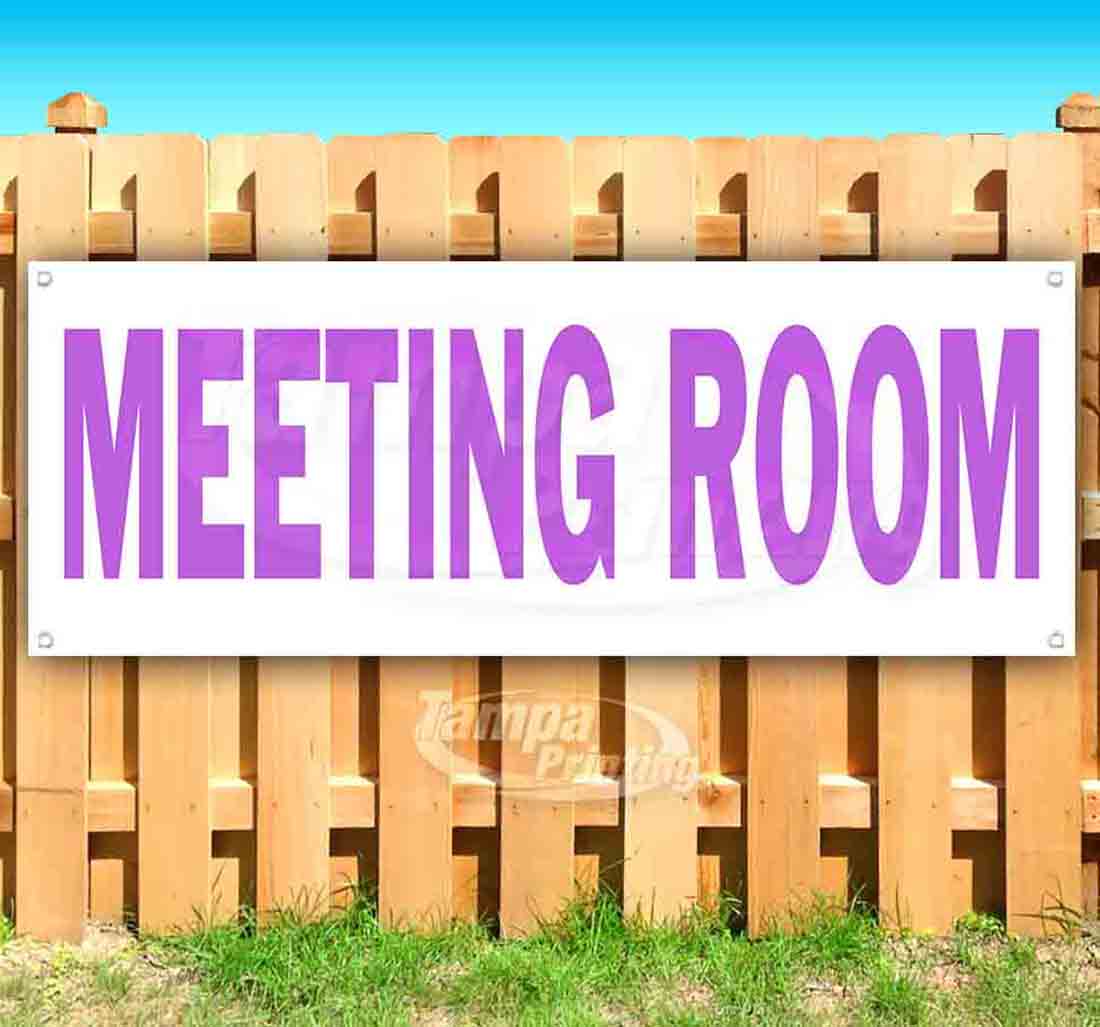 Meeting Room 13 oz Vinyl Banner With Metal Grommets - Walmart.com