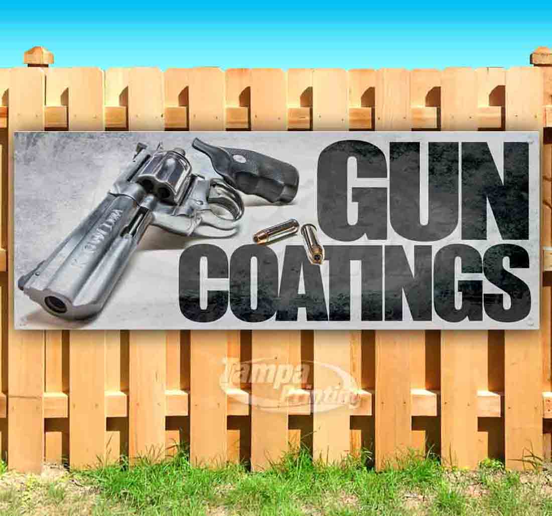 Gun Coatings 13 oz Vinyl Banner With Metal Grommets - Walmart.com