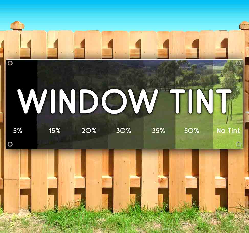 Window Tint 13 oz Vinyl Banner With Metal Grommets - Walmart.com
