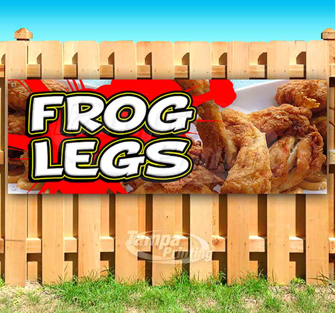 Frog Legs 13 oz Vinyl Banner With Metal Grommets - Walmart.com