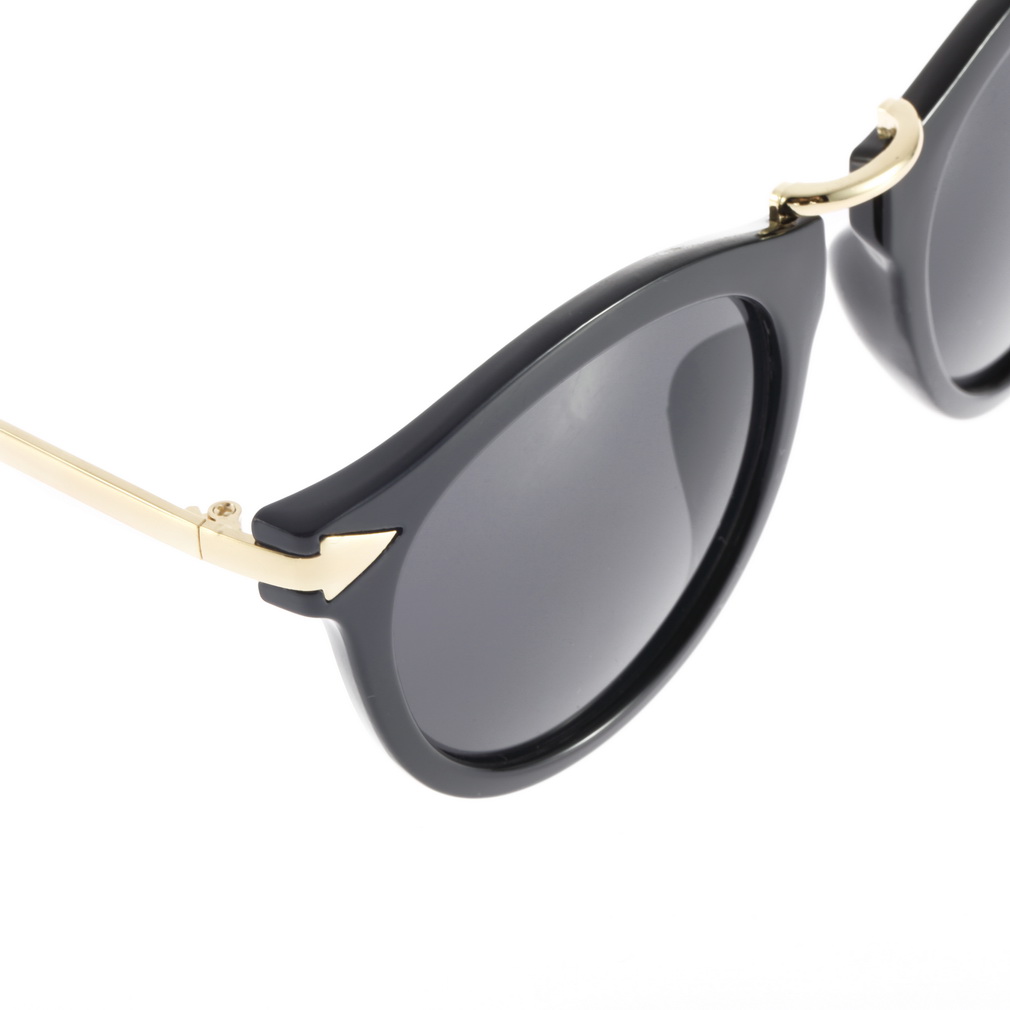 Round Metal Frame Sunglasses Arrow Style Eyewear - BelleChic