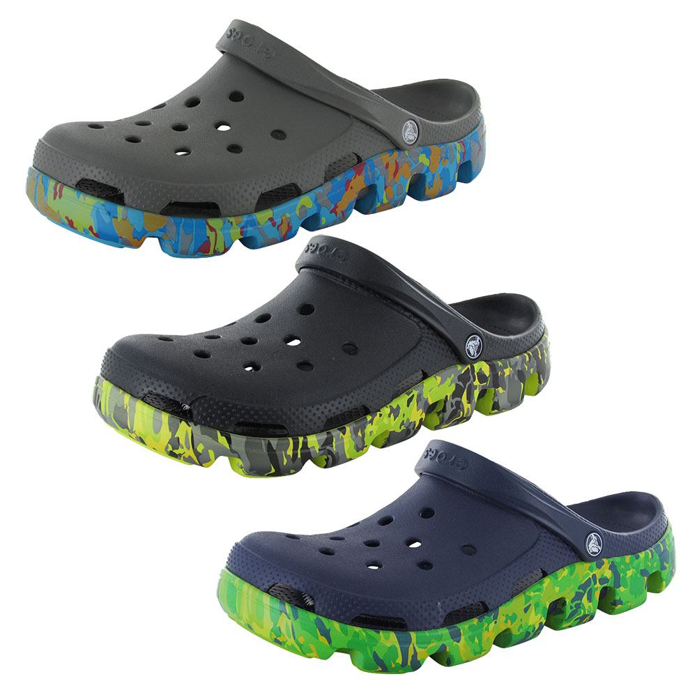 Crocs Duet Sport Marbled Clog Shoes - Tanga