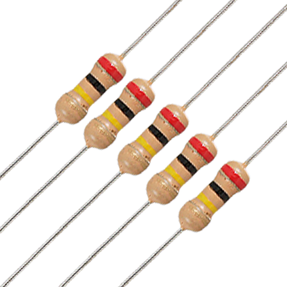 50 x 1/4W 250V 200K ohm Axial Lead Carbon Film Resistors - Tanga