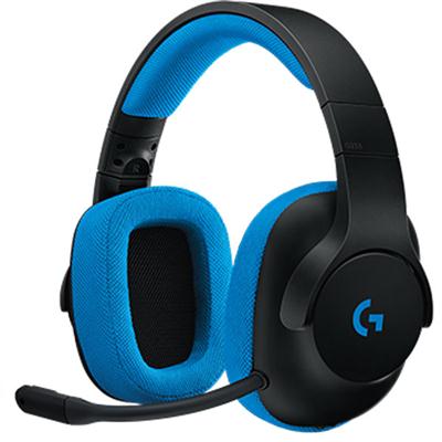 Logitech 981-000701 G233 Prodigy Gaming Wired Headset Black / Cyan - Tanga