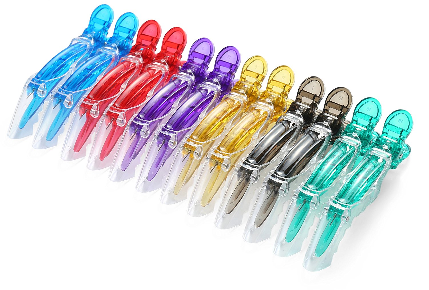 Transparent Croc Clips Hair Styling Clips-Sectioning Alligator Hair ...