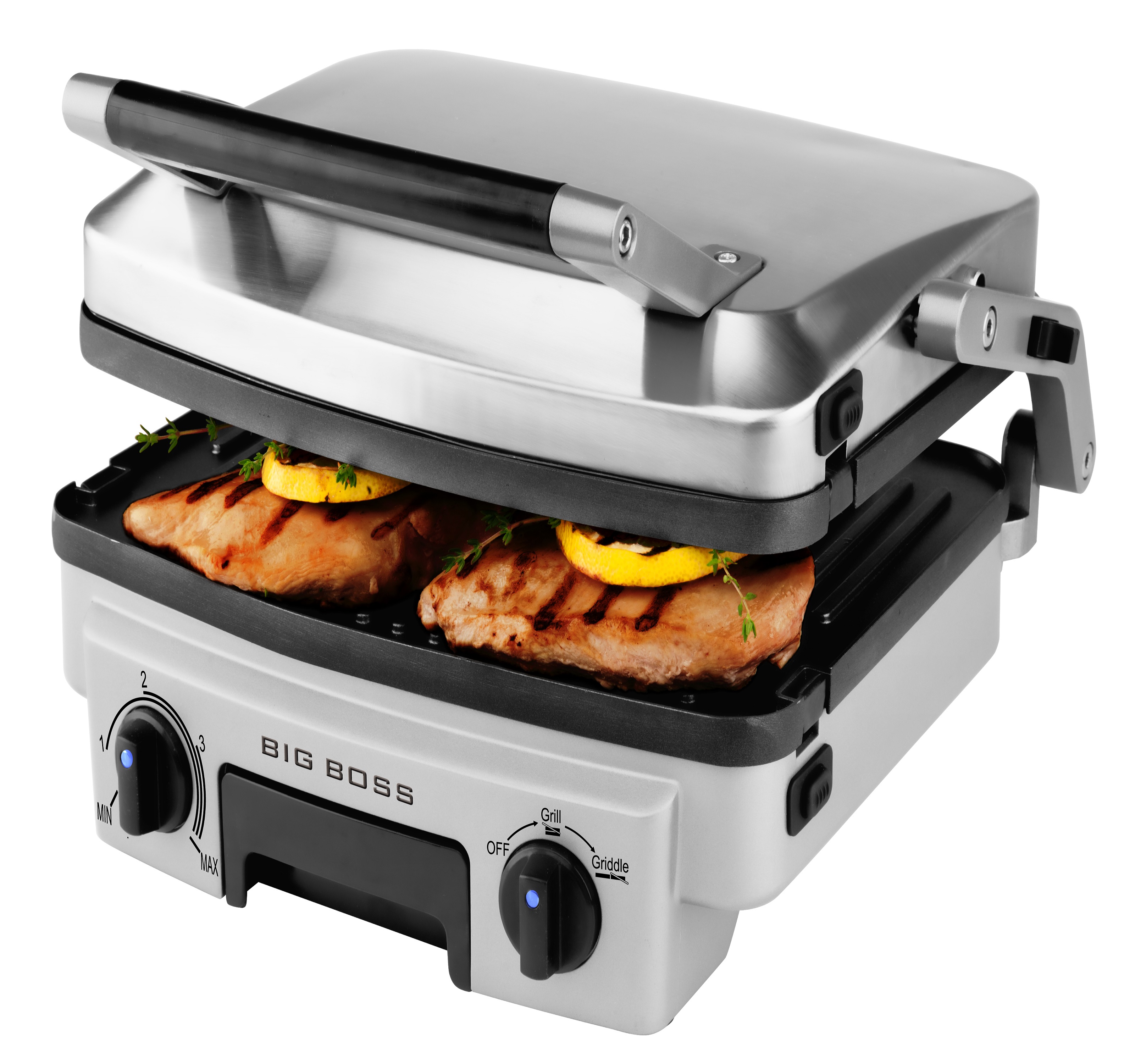 Big Boss Stainless Steel Reversible Grill, 1500-Watt - Tanga