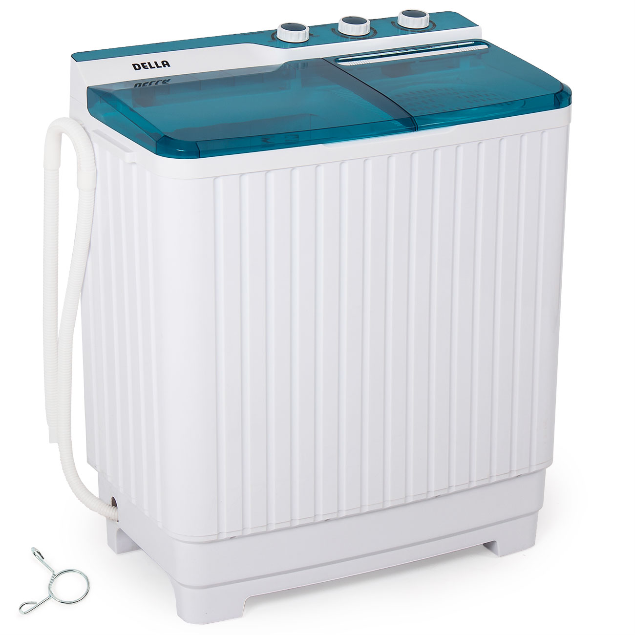 Della Portable Twin Tub Washing Machine Spin Dryer Cycle 9KG BUILT-IN ...