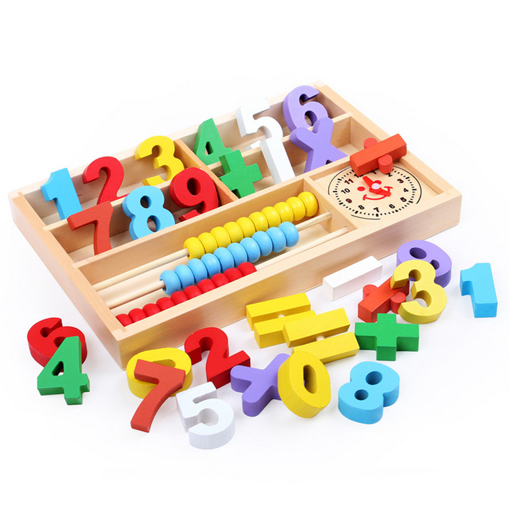 Wooden Numbers Mathematics Early Learning Educational Toy - Tanga