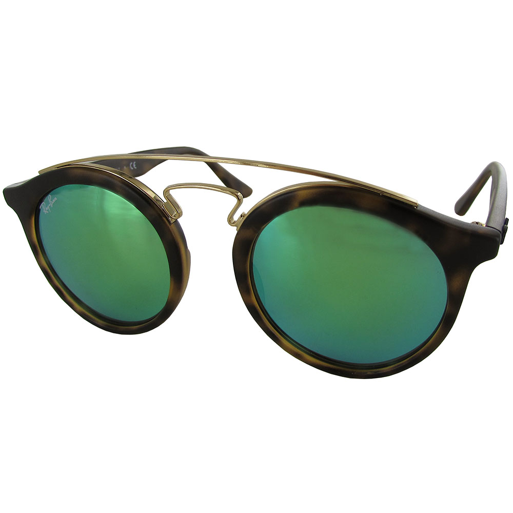 Ray Ban Mens RB4256 Gatsby I Round Designer Sunglasses - Tanga