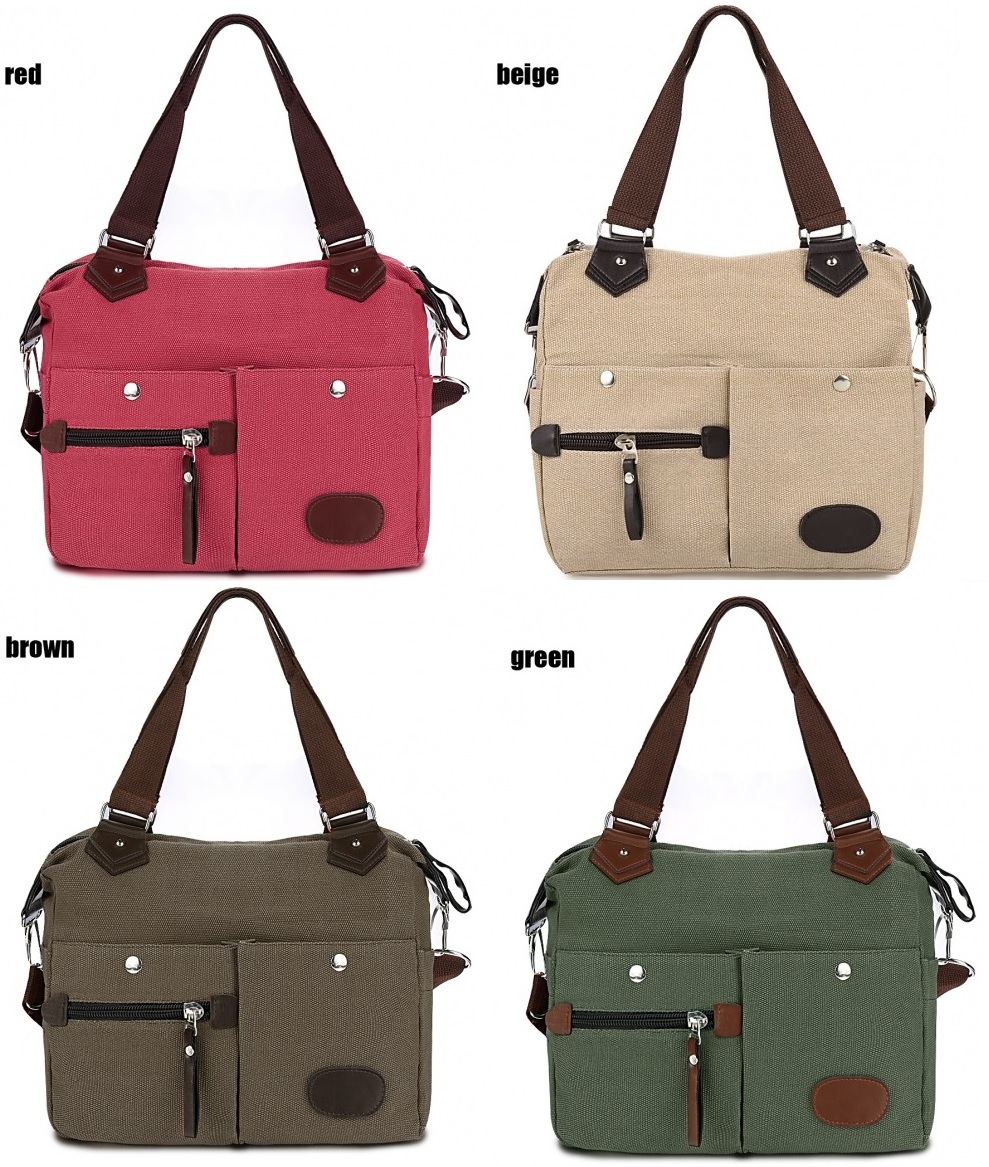 Multi -Function Canvas Bag - 4 colors - BelleChic