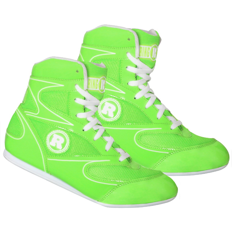 Ringside Lo-Top Diablo Boxing Shoes - Neon Green - Tanga