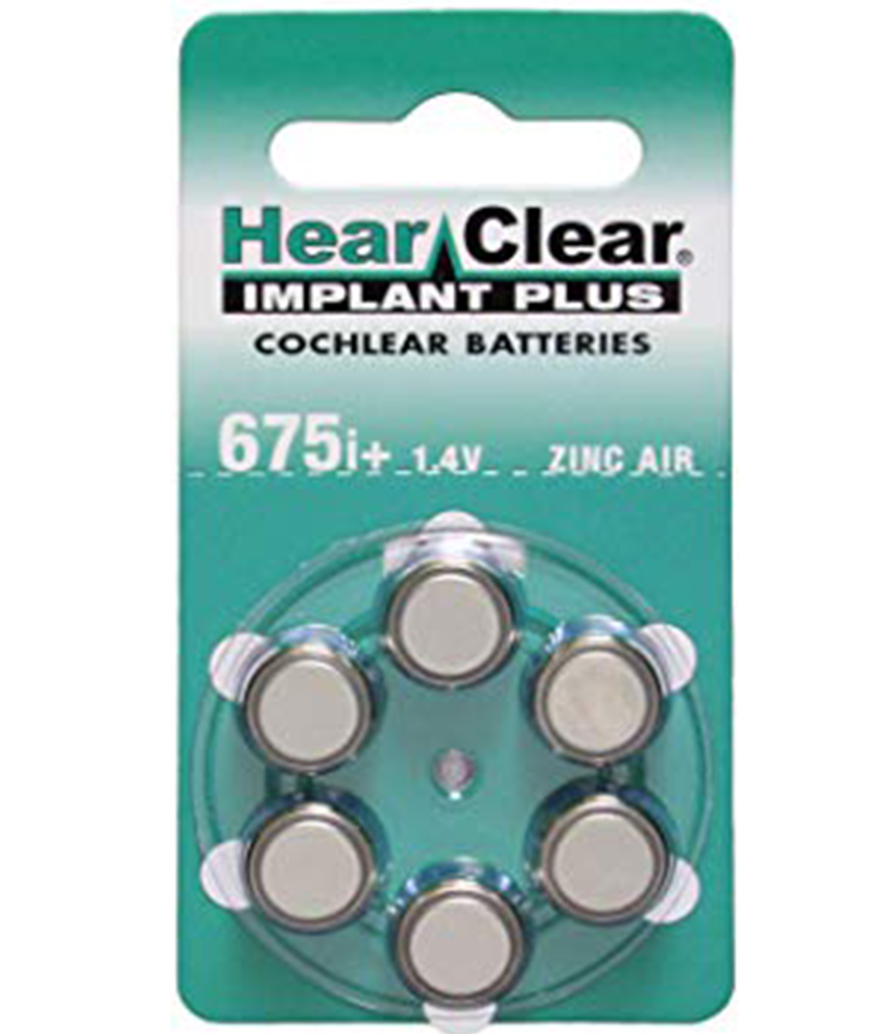 HearClear Size 675P Cochlear MF Zinc Air Hearing Aid Batteries (60 pack ...