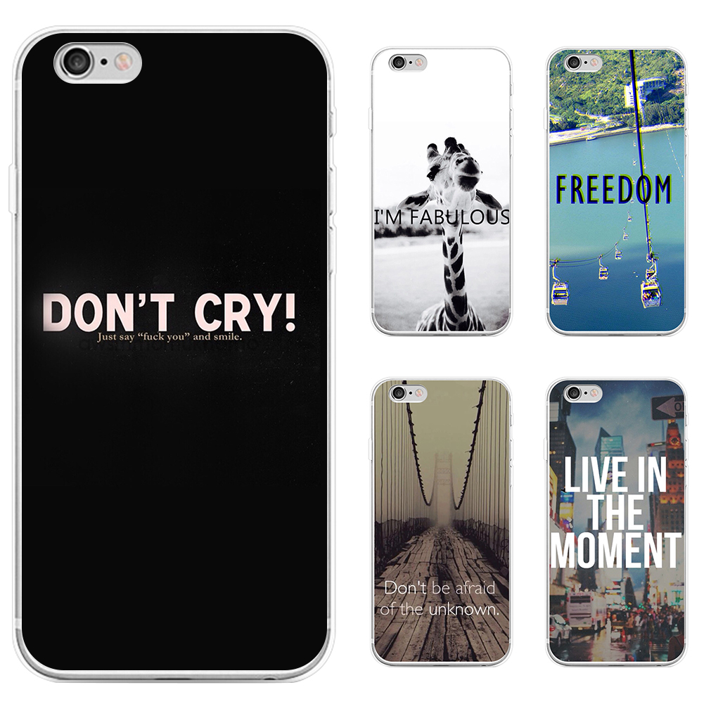 Unique Motto Print Phone Case for iPhone - Tanga