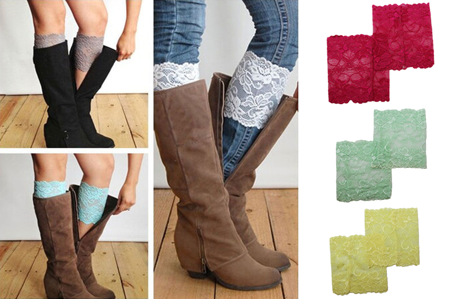 Fall Fashion: Lace Boot Cuffs - BelleChic