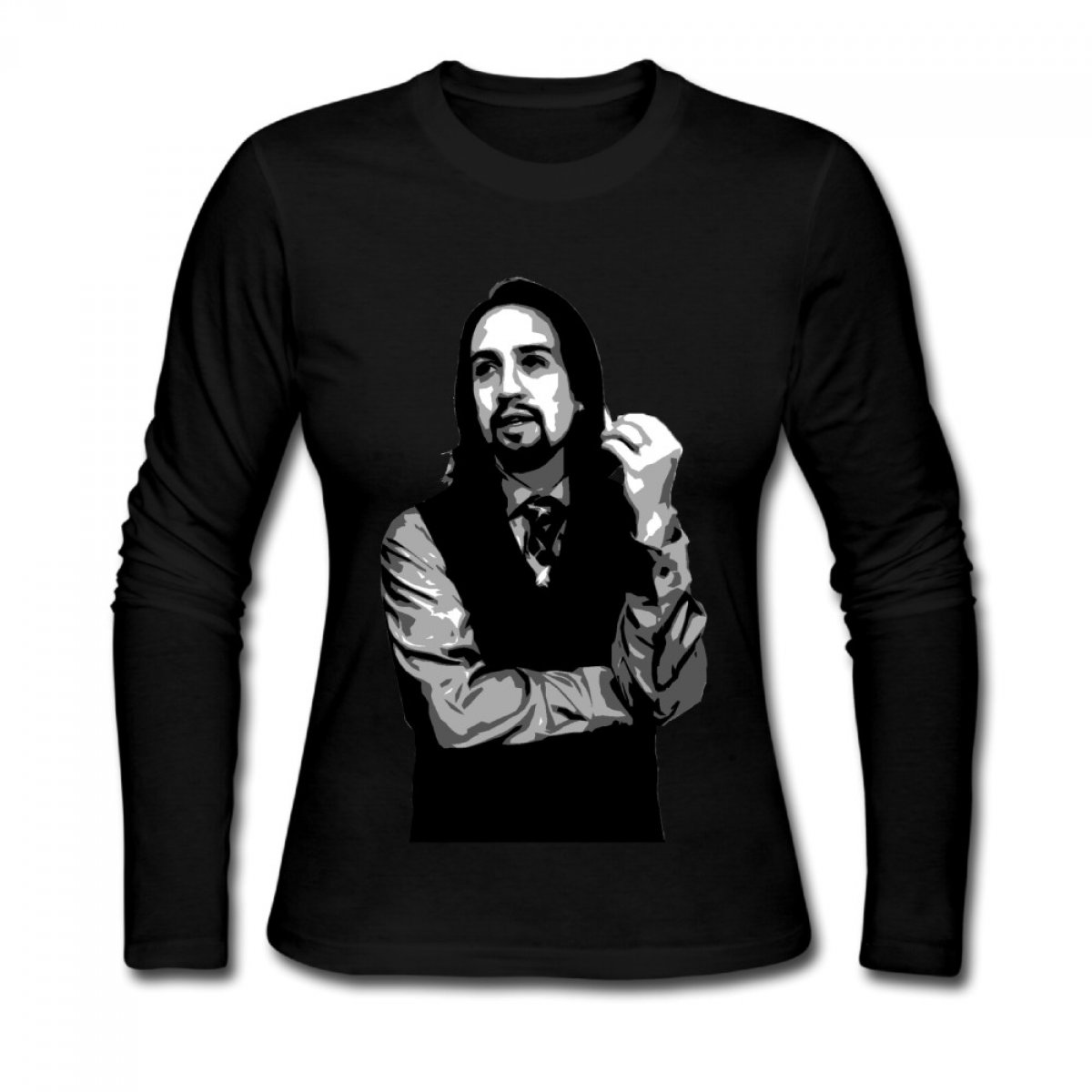 Lin Manuel Miranda Logo Women's Long Sleeve T-shirt - Tanga