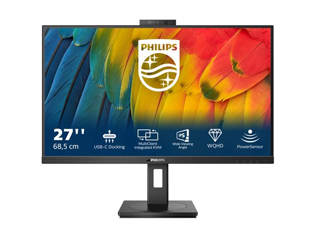 Philips E-Line 27in QHD IPS AdaptiveSync 75Hz HDMI USB-C VESA - Packard ...