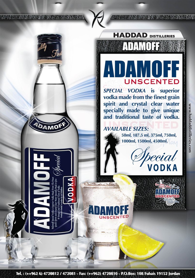 Adamoff Vodka A4 Front - By Rania Shamieh- 3670_rania :: Tasmeem ME