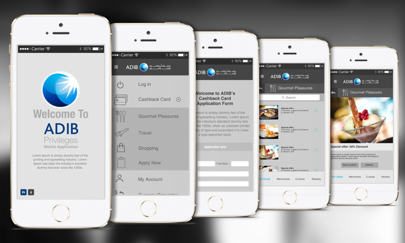 ADIB Bank mob. app من تصميم Heba Darwish- 280135_heba_
