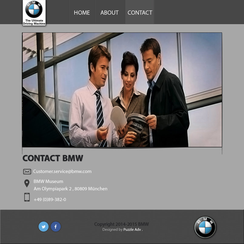 BMW simple website template - By Moomen Adel- moomenadel614536 ...