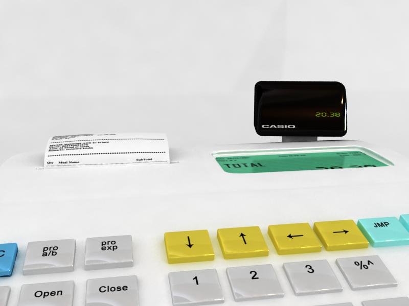 3D Casio Cashier - By Mahmoud Afifi- mahmoudafifi111288 :: Tasmeem ME