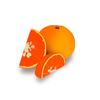 orange digital painting - By Mariam Rihani- 5432_mariam :: Tasmeem ME