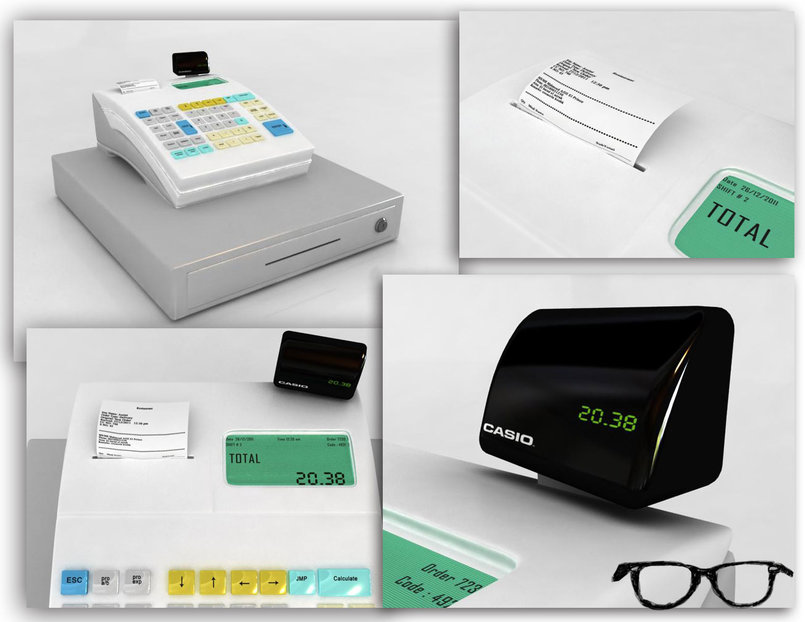 3D Casio Cashier - By Mahmoud Afifi- mahmoudafifi111288 :: Tasmeem ME