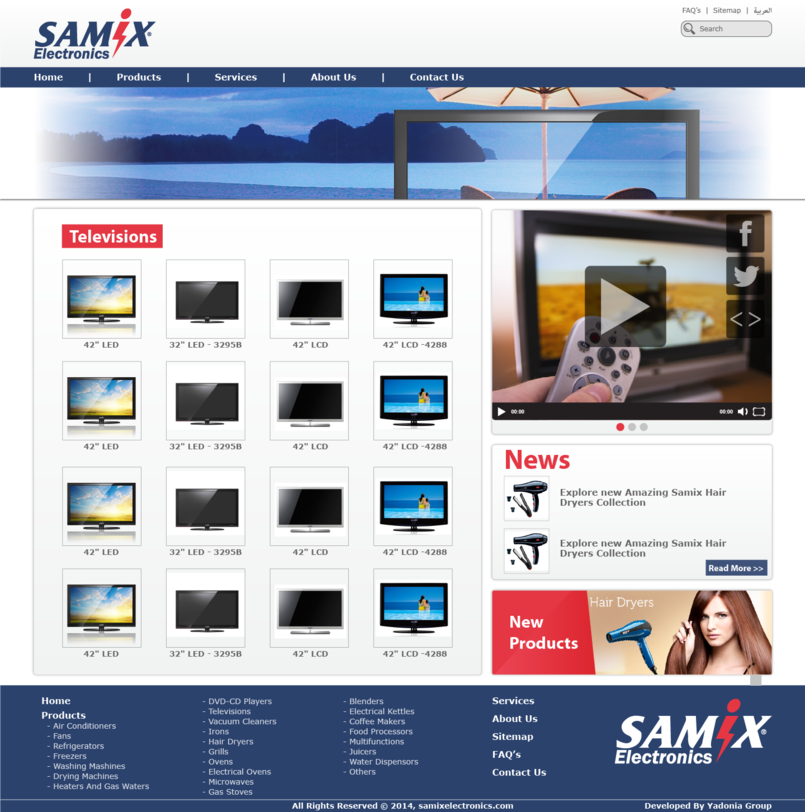 Samix website من تصميم Mohannad Habahbeh- mohannadhabahbeh206831