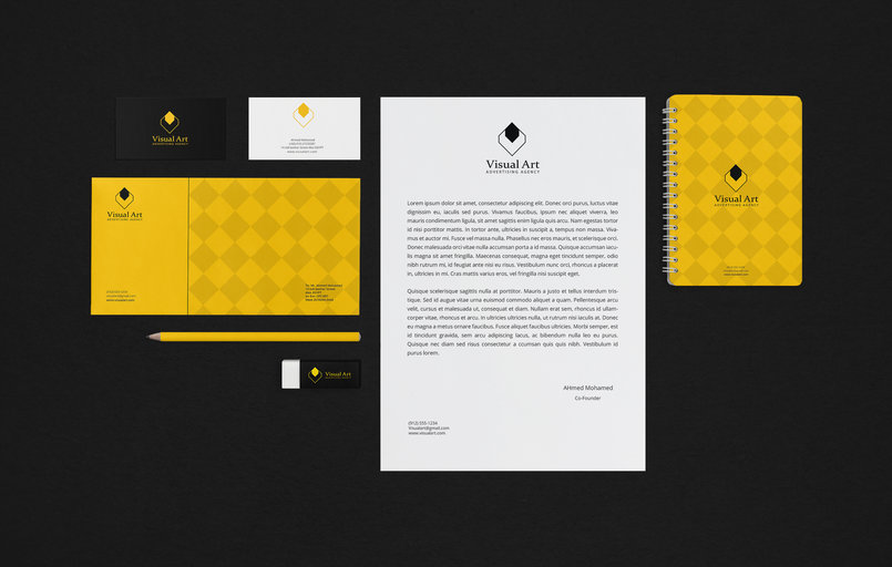 Visual Art . Brand Identity - By Ahmed Mohamed- 926848_ahmed :: Tasmeem ME