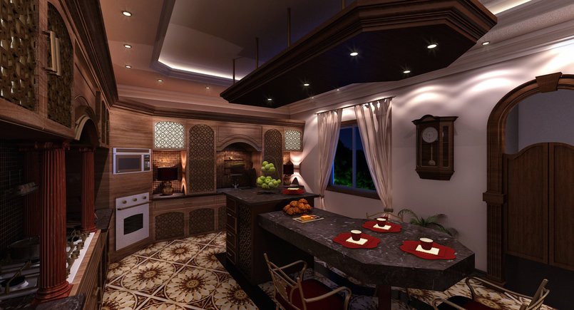 Classic kitchen design من تصميم Noha Raafat- 273476_noha