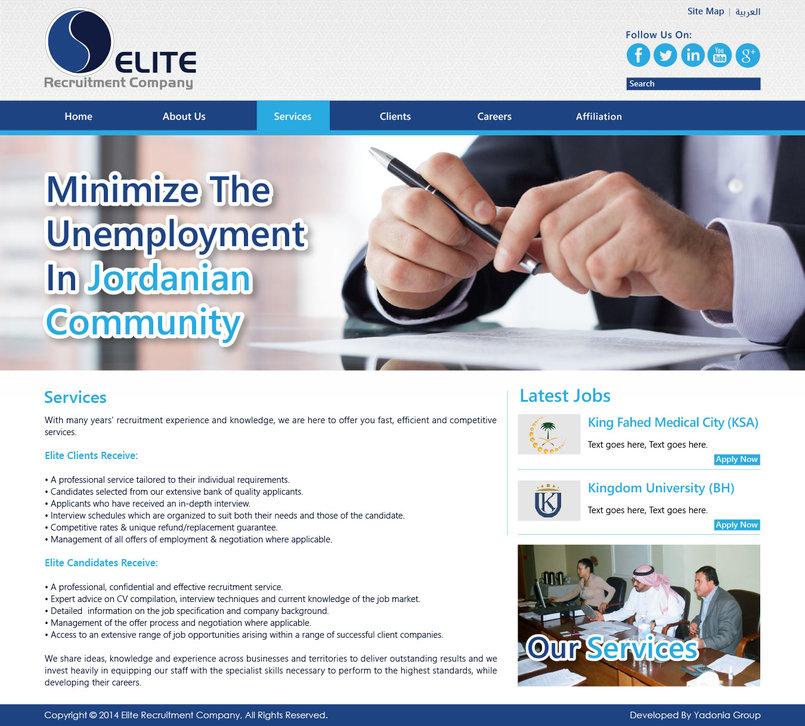 Elite Recruitment Company/ Website - By Riyad Sbeitan- 5393_riyad ...