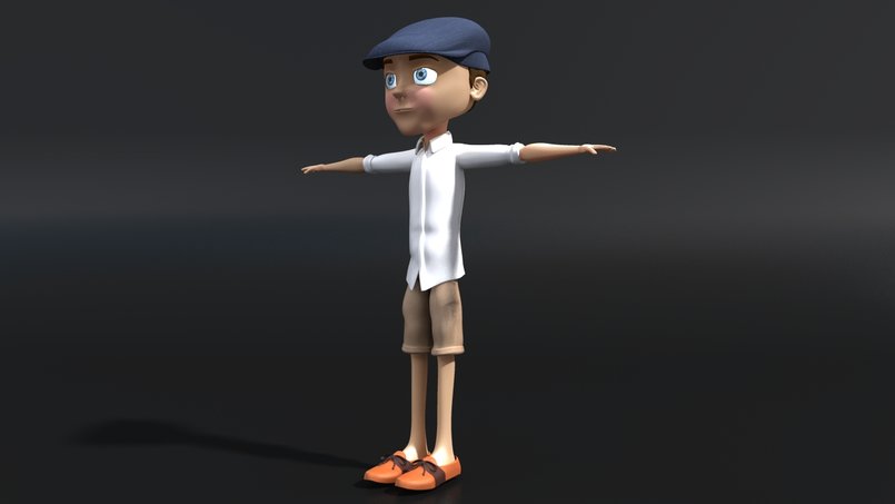 Yousef (3D Character concept,modeling,texturing) من تصميم Hanin Al ...