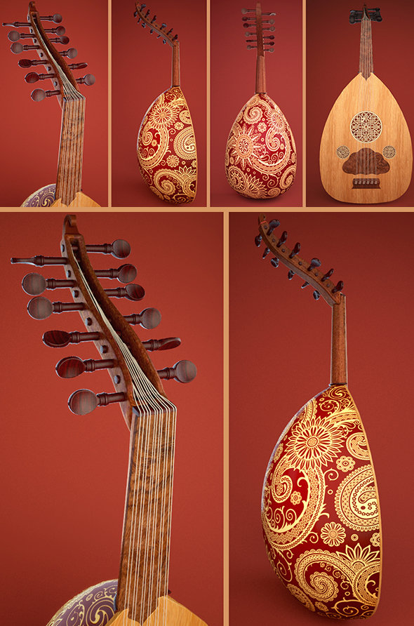 Oud 3D Model - By Moustafa Shaheen- moustafashaheen157450 :: Tasmeem ME