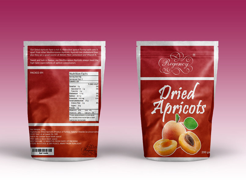 Package Design for Dried Apricots من تصميم Murad Mahmoud ...
