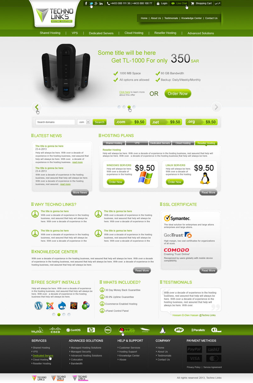 Techno Links (Website) - By Hossam Salem- 4947_hossam :: Tasmeem ME