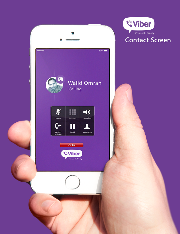 Viber Inc. Re-Design App من تصميم Walid Omran- 278671_walid