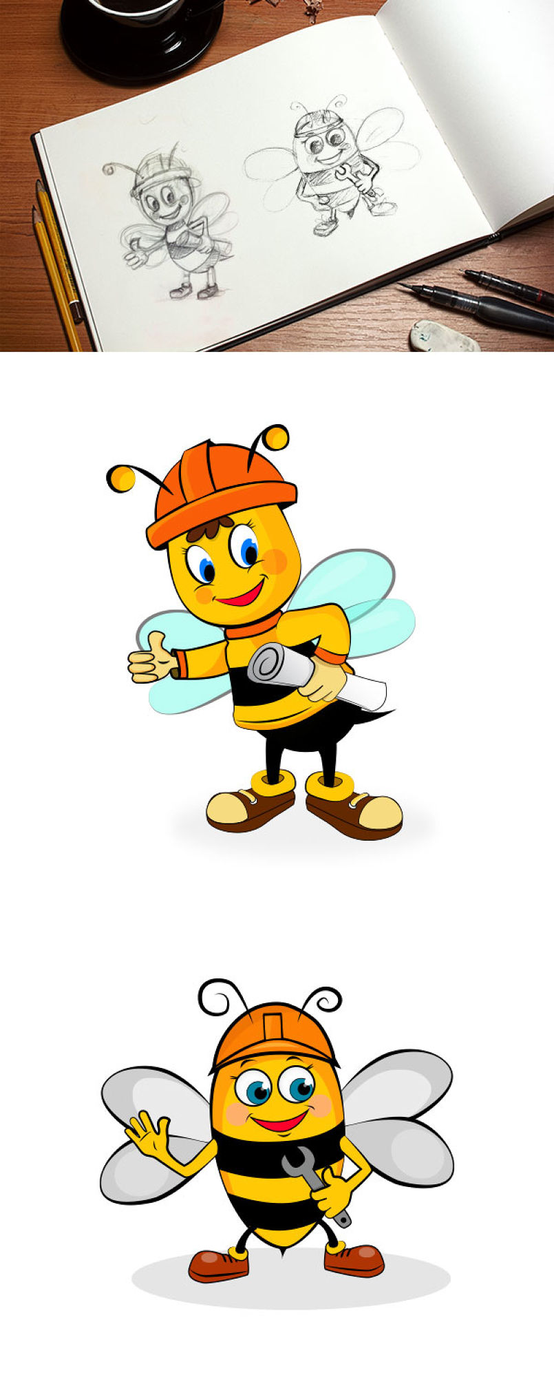 Bee Character Design - By Eman El Hennawy- 115064_eman_ :: Tasmeem ME