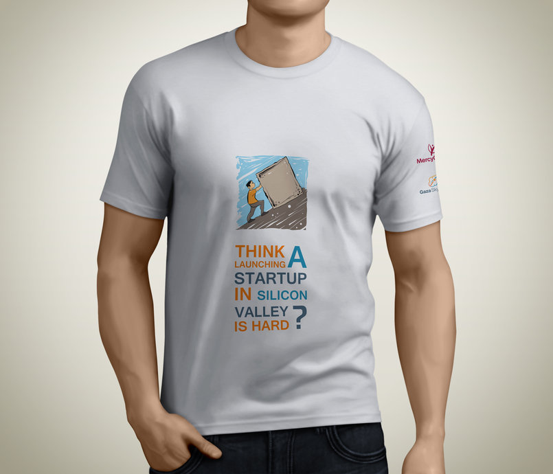 T-Shirt " Mercy Corps & Gaza Sky Geeks " - By محمد الغرابلي- 177760 ...